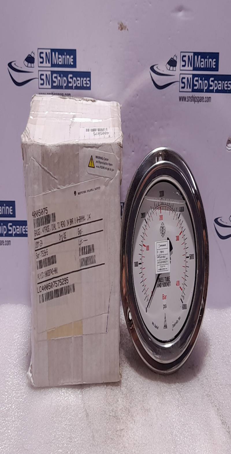 McDaniel Controls 0-6000 PSI 0-400 Bar ¼” NPT Pressure Gauge NOV ...